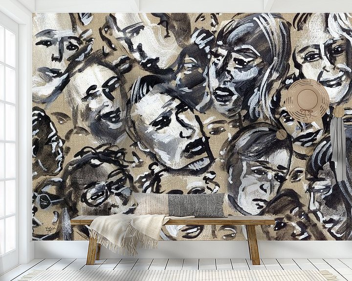 Toon je ware gezicht van ART Eva Maria op canvas, behang en meer